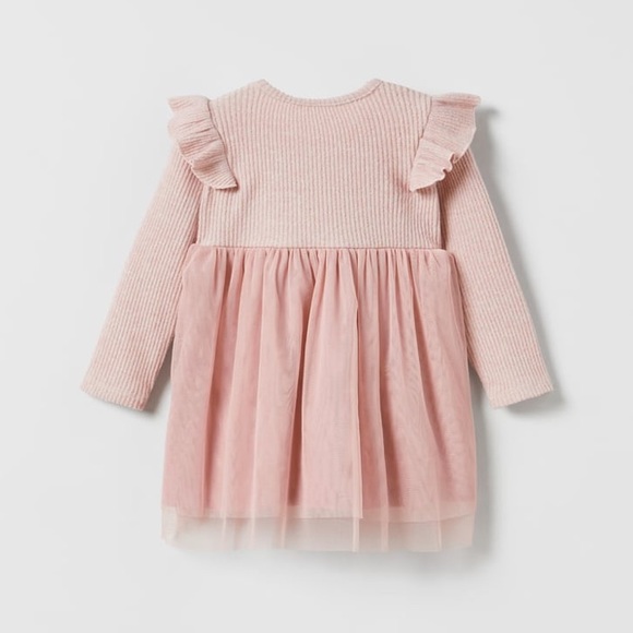 Zara | Dresses | Zara Combination Tulle Soft Touch Dress | Poshmark